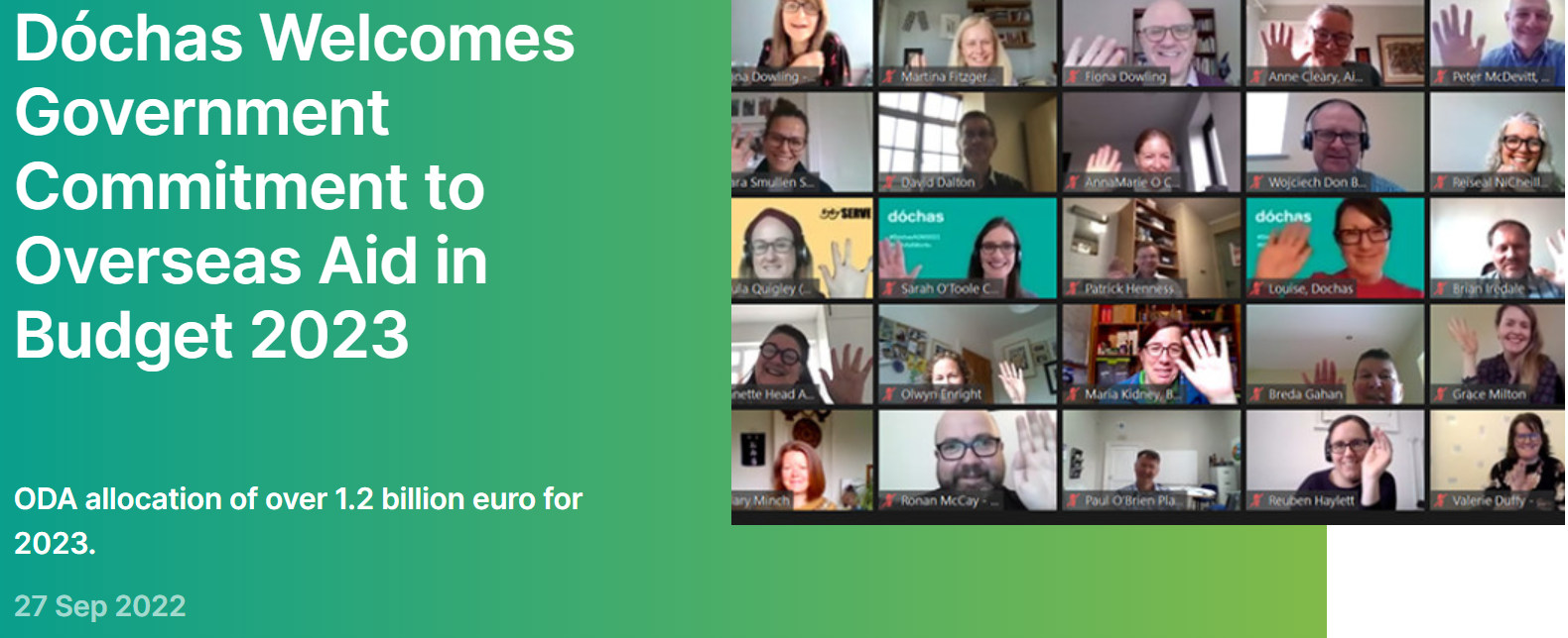 Overseas Development Assistance (ODA) from Irish Government reaches €1. ...